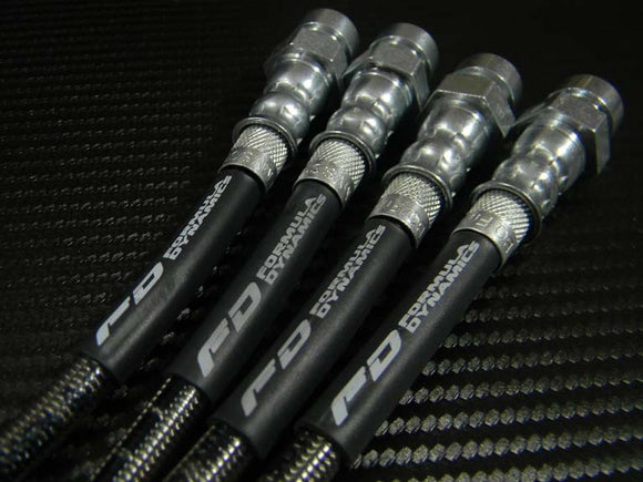 Performance Stainless Steel Braided Brake Lines for Ferrari F355 ...